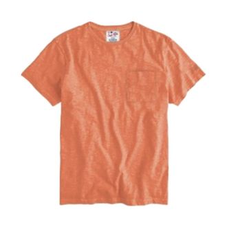 MC2 Saint Barth Homme, Tops, Orange, Taille: XL T-shirt Homme en Lin Couleurs Unies Variées