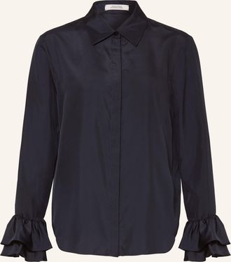 Dorothee Schumacher Dorothee Schumacher Hemdbluse Playful Volumes Aus Seide Mit R&uuml;schen blau