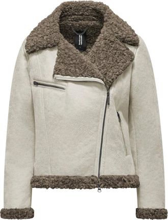 Bomboogie Femme, Vestes, Beige, Taille: 38 FR Veste Effet Shearling Metz