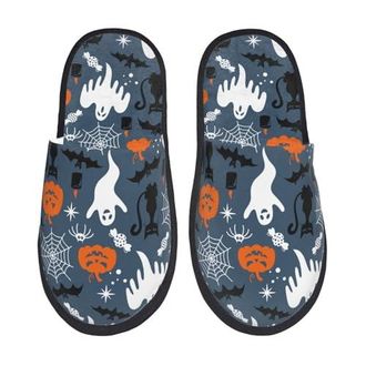 Generic Chaussures De Maison Halloween Int&eacute;rieur Et Ext&eacute;rieur Pantoufles Duveteux Fuzzy Pantoufles F&ecirc;te Shoes Pour Chambre &Agrave; Coucher Hiver L