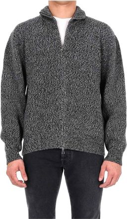 Officine Générale Homme, Pulls, Gris, Taille: M Full Zip Cardigan