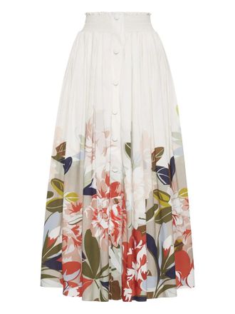 Adam Lippes jupe Lovisa en coton - Blanc