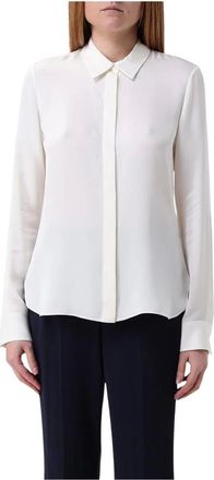Theory Femme, Blouses et Chemises, Beige, Taille: 42 FR Long Sleeve Shirt