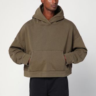 Entire studios Sweatshirt in Milit&auml;rgr&uuml;n aus Baumwolle