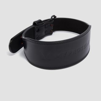 MyProtein Ceinture de musculation premium en cuir Myprotein - Noir - Large (32-40 Inch)