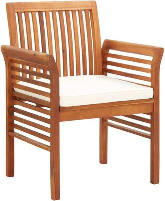 vidaXL Vidaxl - Chaise de jardin avec coussin Bois dacacia massif