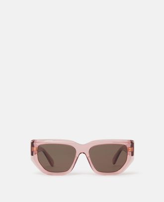 Stella McCartney Logo Cat-Eye Sunglasses