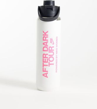 Nike Nike Recharge After Dark Trinkflasche in Wei&szlig; und Pink-Transparent