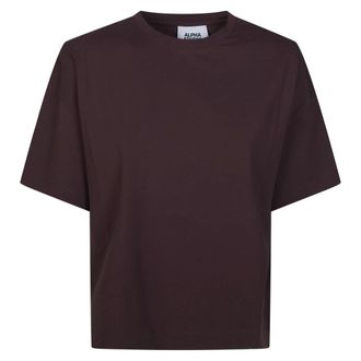 Alpha Studio Femme, Tops, Brun, Taille: 36 FR Boxy COT Stretch