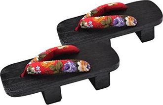 Minkissy Sandales Plateforme Japonaises pour Homme et Femme Sabots Deux Dents Confortables et Durables Mode Décontractée pour Marche et