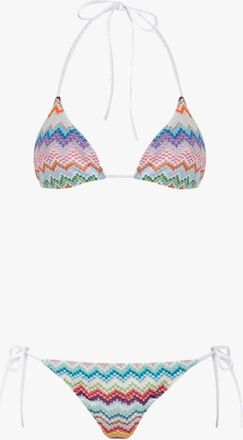 Missoni Bikini triangle &agrave; motif zigzag