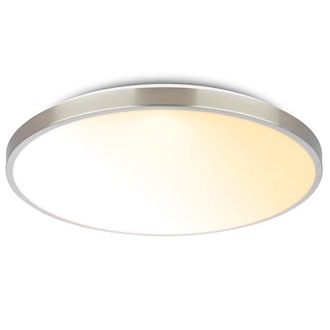 Briloner Plafonnier LED avec télécommande, intensité lumineuse variable, cache décoratif, blanc chaud à neutre, lustre salon, chambre, luminaire plafonnier, 38