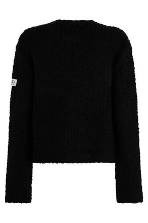 Maison Margiela Crewneck Cropped Sweater - Black
