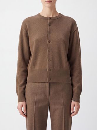 Extreme Cashmere Rundhals-Cardigan von aus einer Kaschmirmischung mit &uuml;berschnittenen Schultern