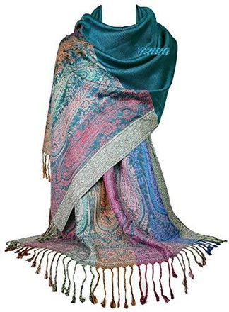 GFM Écharpe style pashmina Motif floral (S11-9331-TX)