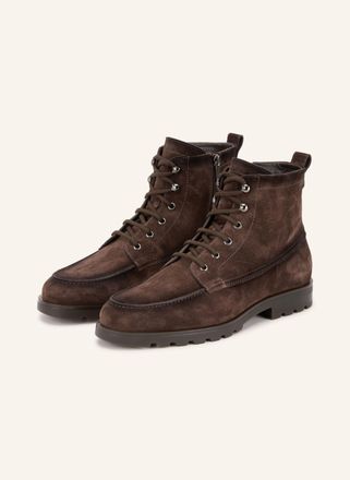 Santoni Schn&uuml;rboots Flair braun