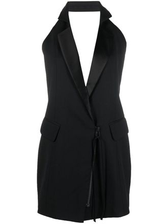 Gauge81 robe courte &agrave; dos-nu - Noir