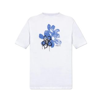Iceberg Homme, Tops, Blanc, Taille: 2XL Tee Flower