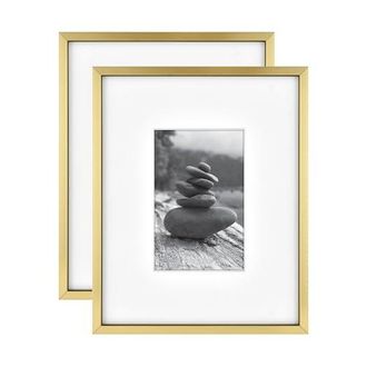 MCS Master & Co. Foundry Metall-Bilderrahmen, 20 x 25 cm, für Fotos in 10x15 cm mit Passepartout oder 20 x 25 cm ohne Passepartout, Tischaufsteller, Schar