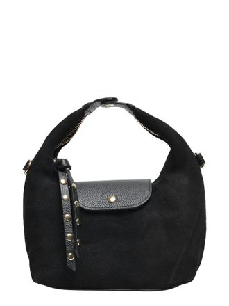 Anna Luchini Schwarz Rindsledertasche