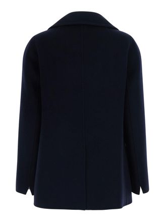 Max Mara Womens Wool Coat Camilla Blue
