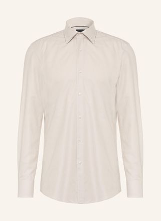 HUGO BOSS Hemd Hank Slim Fit braun