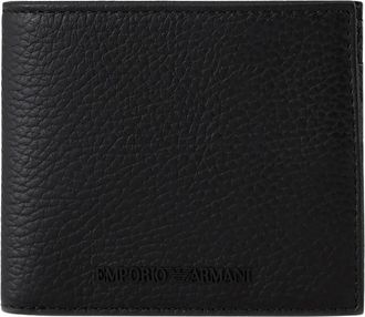 Emporio Armani Homme, Accessoires, Noir, Taille: ONE Size Portefeuille en cuir