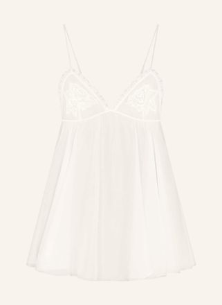 SKIMS Skims Schlaftop Skims Romance Aus Seide weiss
