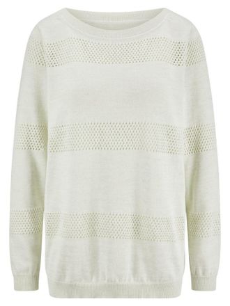 Emilia Lay Rundhals-Pullover Emilia Lay weiss