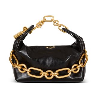 Balmain Femme, Sacs, Noir, Taille: ONE Size Sac Sync Mini en cuir de veau