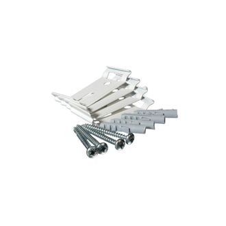 Liedeco Deckenclip f&uuml;r Fl&auml;chenvorhangschienen 5 l&auml;ufig | wei&szlig; | 4 St&uuml;ck