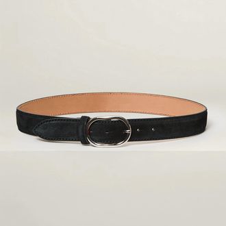 Reptiles House Vauren - Wildledergürtel 3,5 cm - Schwarz