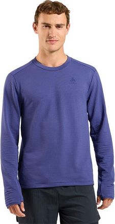 Odlo Essential Thermal Midlayer Laufshirt Herren blau - Skipper Blue L