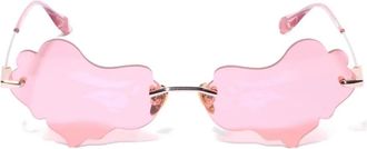 A Bathing Ape lunettes de soleil en acier inoxydable - Rose