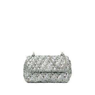 Tory Burch Femme, Sacs, Gris, Taille: ONE Size Sac Bandoulière Argent Matelassé