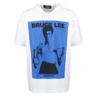 Dsquared2 Wei&szlig;es Oversize-t-shirt bruce Lee