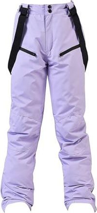 Generic Pantalon Ski Femme Imperméables Amovibles Coutures Etanchées Jupe Pare-Neige Pantalon de Randonnée Snowboard Salopettes Chaud pour lhiver, Pantalon Fe