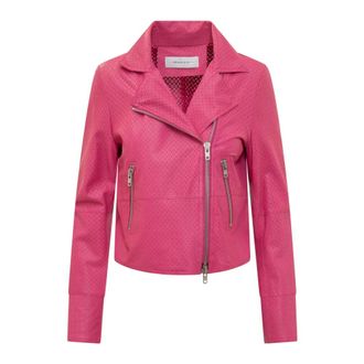 Bully Femme, Vestes, Rose, Taille: 44 FR Veste Perfor&eacute;e &agrave; Clous
