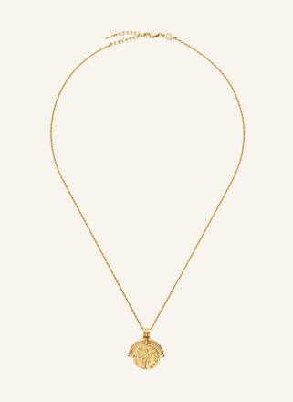 Missoma Missoma Ketten Mit Anh&auml;nger Lucy Williams Medium Engravable Roman Arc Coin Necklace By Glambou gold