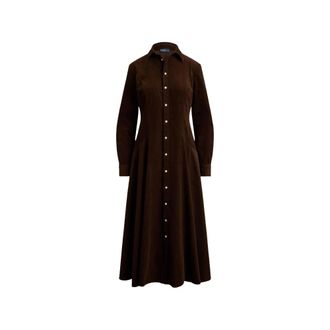 Ralph Lauren Tyler Corduroy Hemdkleid - - Dresses - Damen - Braun - XS