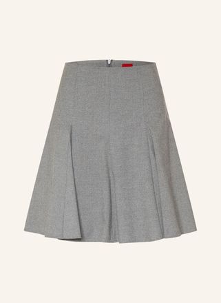 HUGO BOSS Hugo Faltenrock Rejuli Aus Flanell grau
