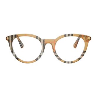 Burberry Femme, Accessoires, Brun, Taille: 50 MM Lunettes de Vue à la Mode en Bleu