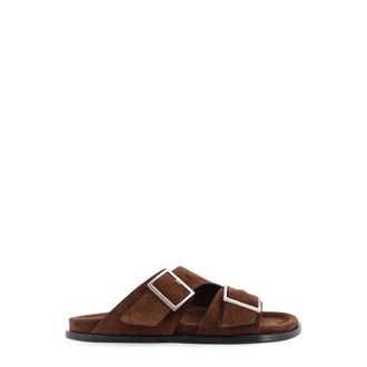 Alohas Alba Double Buckle Slide Sandalen - - Shoes - Damen - Braun - 39 EU