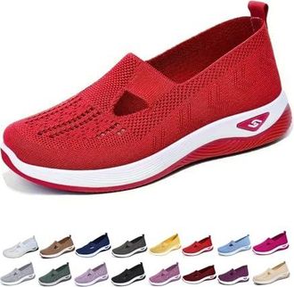 Generic Chaussures orthop&eacute;diques pour femme, chaussures d&eacute;t&eacute; respirantes antid&eacute;rapantes &agrave; semelle souple avec semelle creuse, confortable, antid&eacute;rapante, l&eacute;g&egrave;