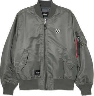 Aape By A Bathing Ape veste bomber à patch logo - Vert