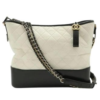 Chanel Sac bandouli&egrave;re cha&icirc;ne Gabrielle Large Hobo Pre-owned - Femme - Pre-owned - Beige - Taille: ONE Size