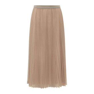Fabiana Filippi Langer Faltenrock - - Skirts - Damen - Beige - M