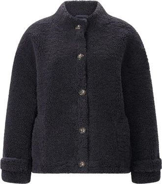 Betta Corradi Femme, Vestes, Bleu, Taille: 38 FR Vestes en fausse fourrure et shearling