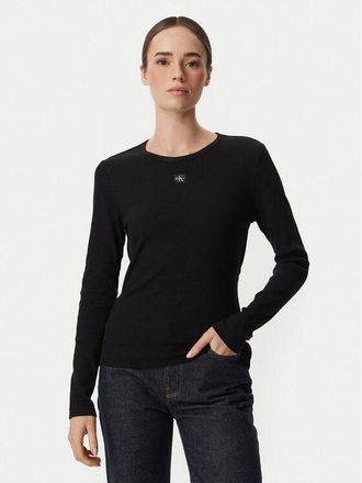 Calvin Klein Jeans Bluse LV047H259G Schwarz Regular Fit