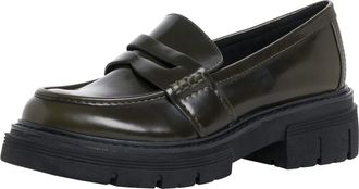 Marco Tozzi Marco Tozzi Damen 2-2-24700-29 Flacher Slipper, Khaki Brush, 40 EU